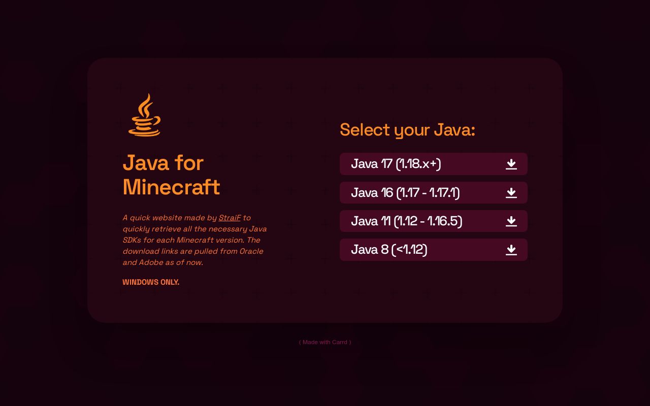 Java for Minecraft